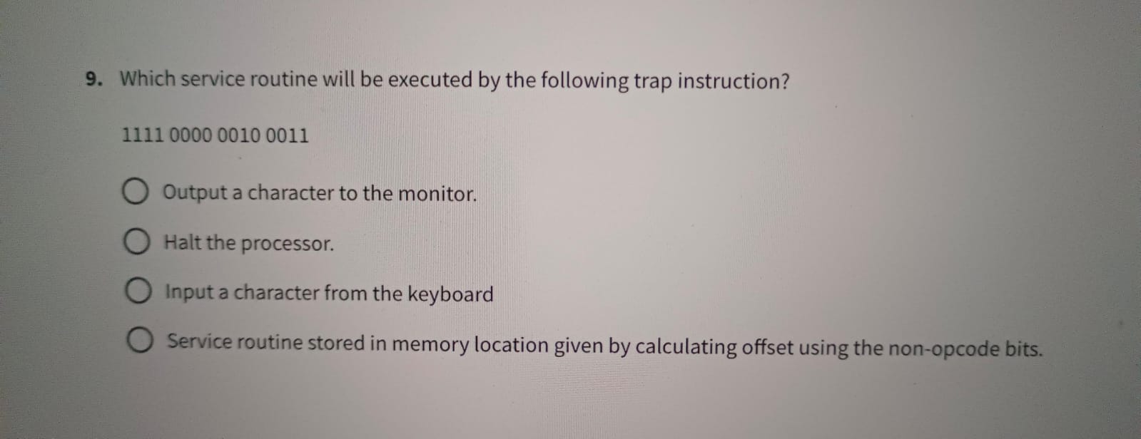 Solved Which service routine will be executed by the | Chegg.com