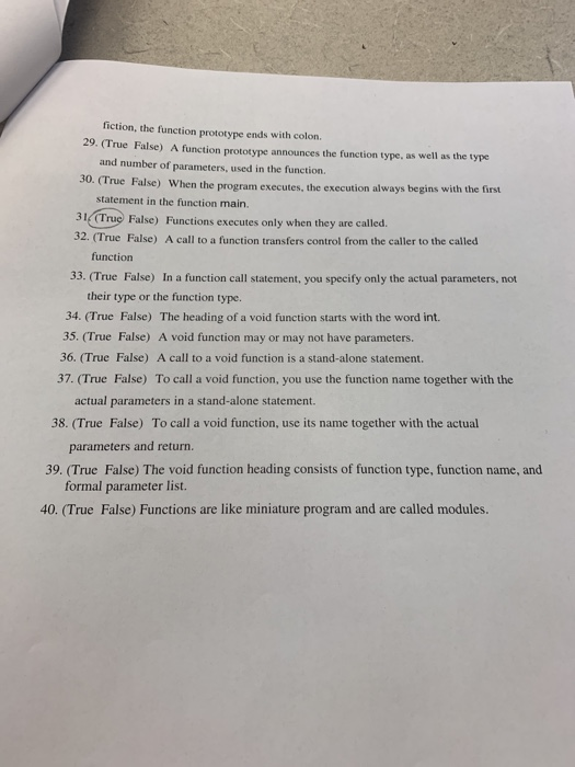 Solved Fiction The Function Prototype Ends With Colon 29 6415
