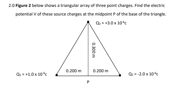 Solved 2.0 Figure 2 below shows a triangular array of three | Chegg.com