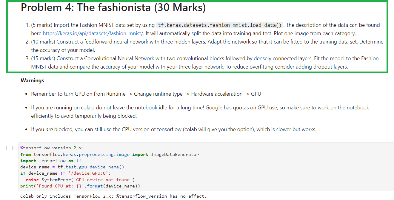 Solved Problem 4: The fashionista (30 Marks) 1. (5 marks) | Chegg.com
