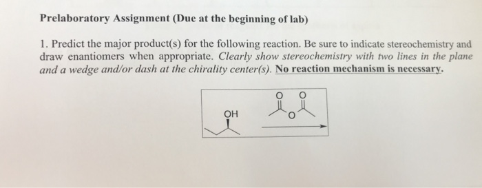 Solved Prelaboratory Assignment (Due at the beginning of | Chegg.com