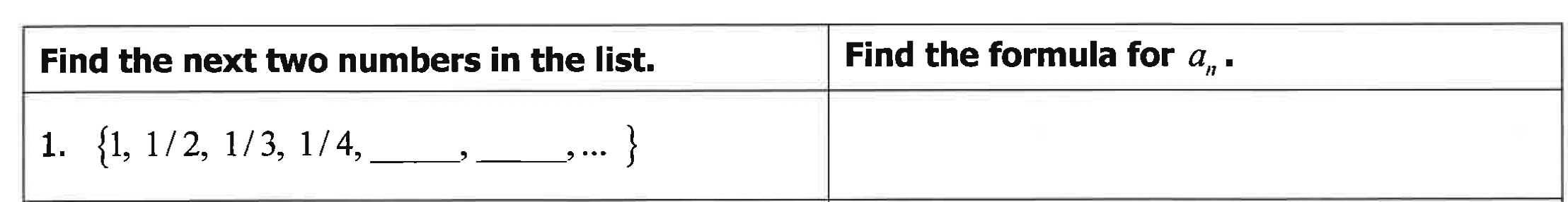 Solved Example: {3,9,27,81 ,…} Answer: | Chegg.com
