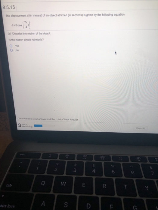 Solved Complete the following sentence. The amplitude A and | Chegg.com