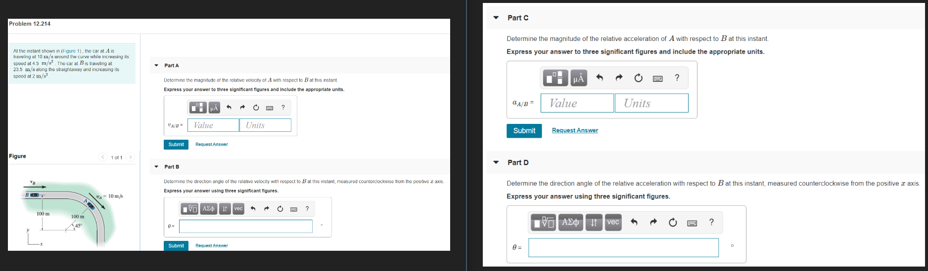 Solved Part C Problem 12.214 Determine the magnitude of the | Chegg.com