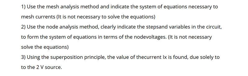 Solved 1) Use the mesh analysis method and indicate the | Chegg.com