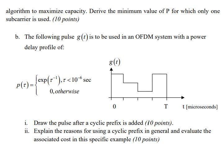 2. OFDM a. Consider the following frequency selective | Chegg.com
