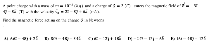 Solved A point charge with a mass of m=10−3( kg) and a | Chegg.com