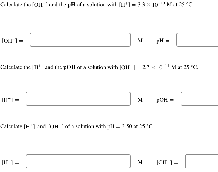 Solved Calculate the [OH−]and the pH of a solution with | Chegg.com