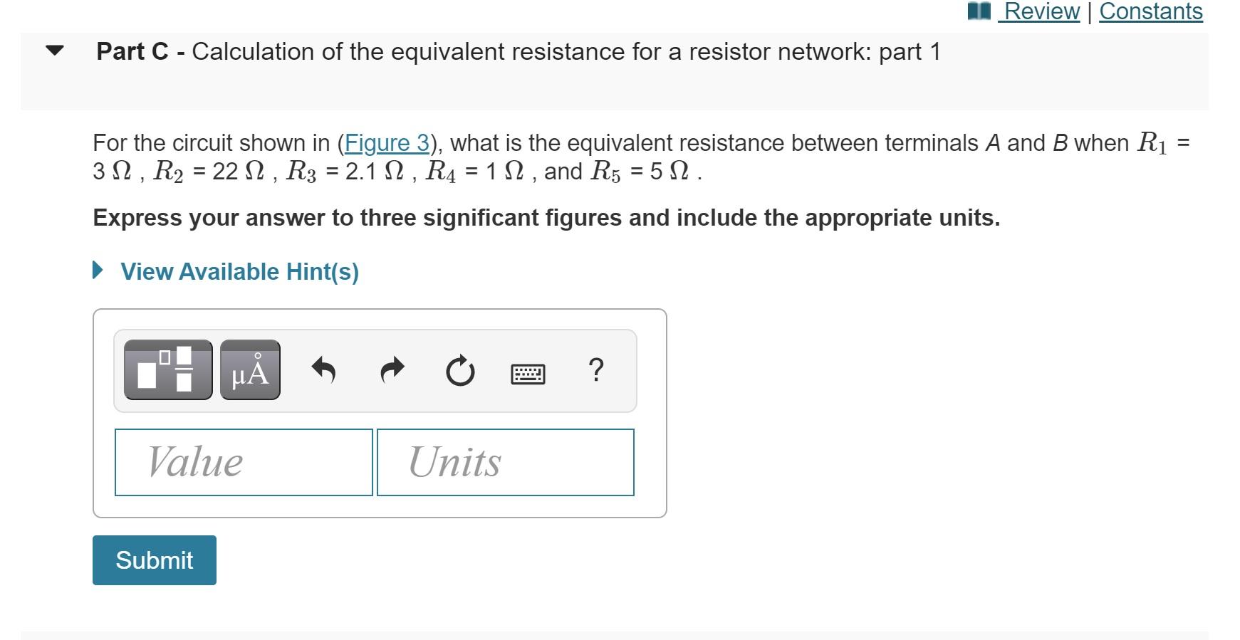 Solved Review Constants Learning Goal: To find the | Chegg.com