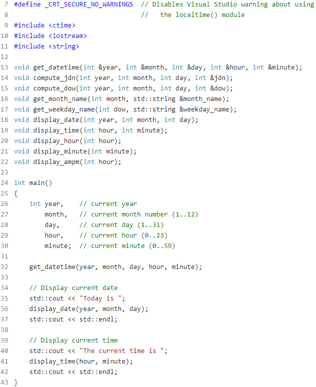 Solved Write a program to display the current date and time | Chegg.com