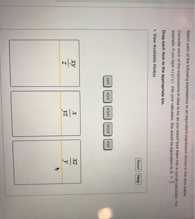 Solved Match each of the following expressions to an | Chegg.com