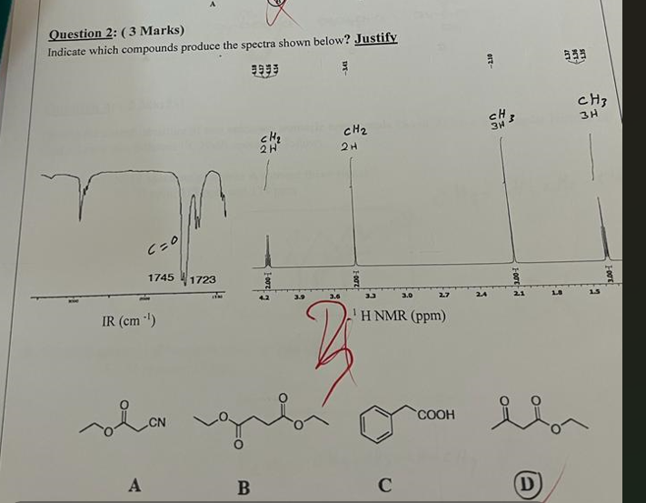 Solved Question 2: (3 Marks) Indicate which compounds | Chegg.com Solved Question 2: (3 Marks) Indicate which compounds | Chegg.com