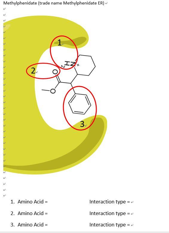 This worksheet depicts different drug structures in | Chegg.com