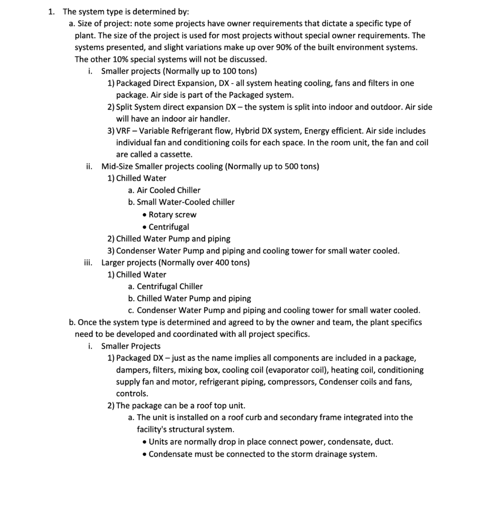 Solved I have an office building that will be 350 tons. Tell | Chegg.com