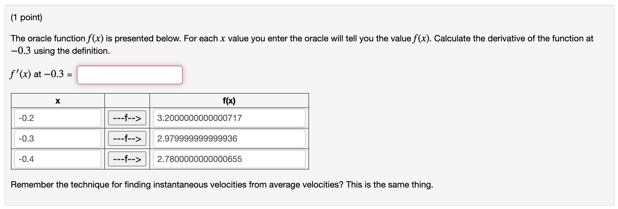 Solved The oracle function f(x) is presented below. For each | Chegg.com
