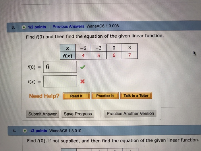Solved Find f(0) and then find the equation of the given | Chegg.com