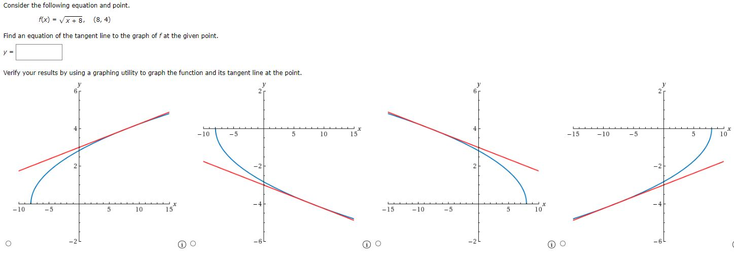 Solved Consider the following equation and point. f(x) = | Chegg.com