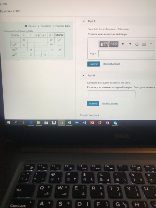 Solved HW4 Exercise 2.105 Part F Review 1 Constants/Periodic | Chegg.com