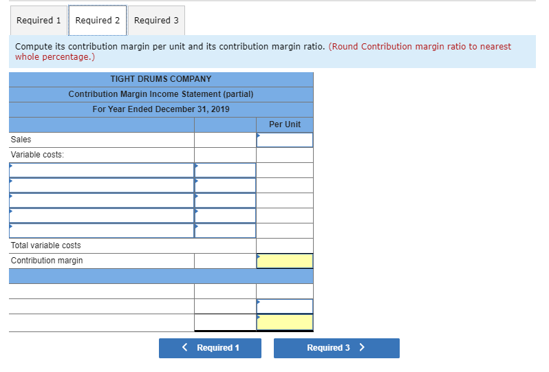 Solved Problem 21-1A Contribution margin income statement | Chegg.com