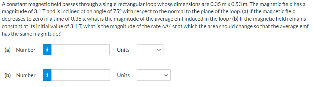 Solved A constant magnetic field passes through a single | Chegg.com