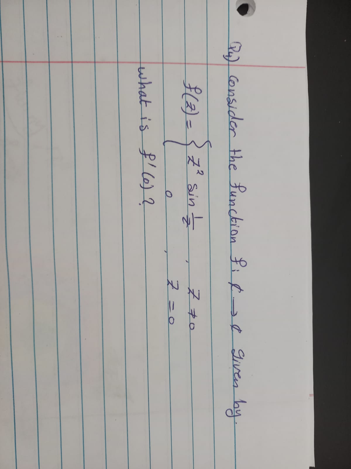 Solved 4) Consider the function f: →∅ given by. | Chegg.com
