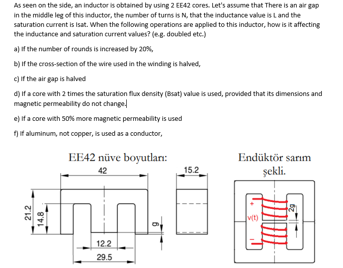 Solved As seen on the side, an inductor is obtained by using | Chegg.com