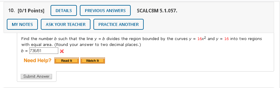 Solved 10. [0/1 Points] DETAILS PREVIOUS ANSWERS SCALC8M | Chegg.com