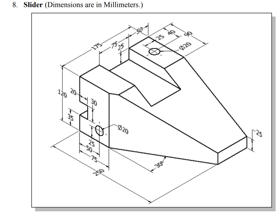 Solved create 3 orthographic views ( in the auto cad. | Chegg.com