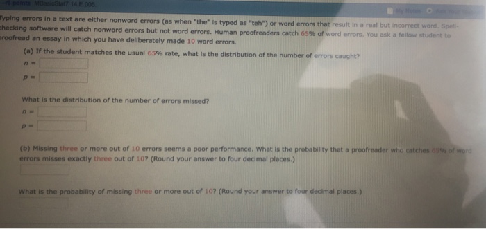 Solved Errors in a text are either nonword errors as when | Chegg.com