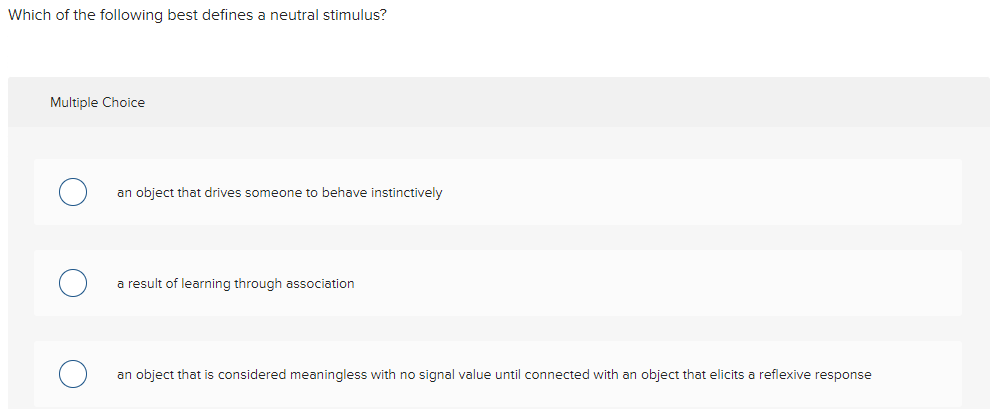 Solved Which of the following best defines a neutral | Chegg.com