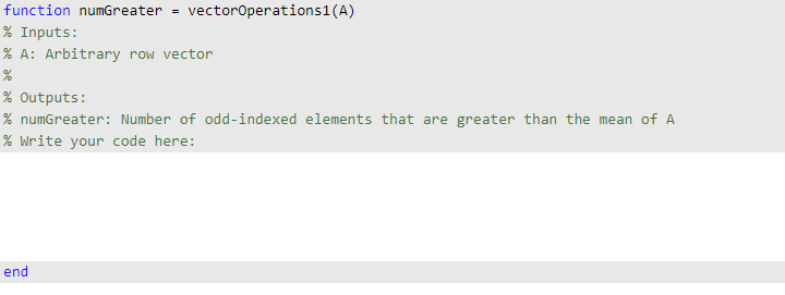 Solved Given an arbitrary row vector A, return the number of | Chegg.com