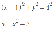 Solved Find the points of intersection between the parabola | Chegg.com