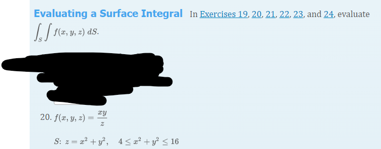 Solved Evaluating a Surface Integral In Exercises 19, | Chegg.com