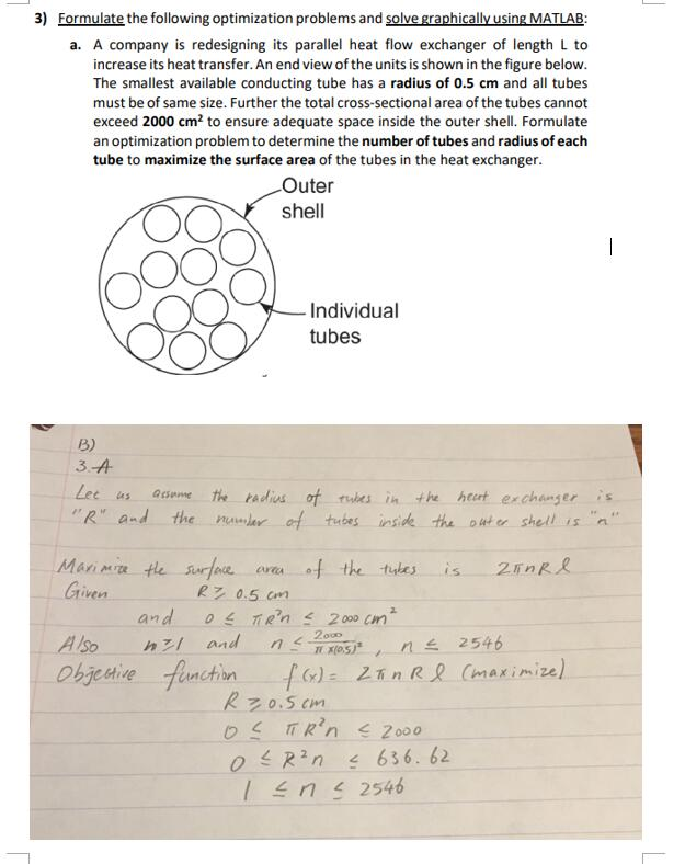Solved 3) Formulate the following optimization problems and | Chegg.com