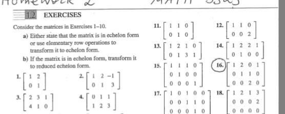 Solved Consider the matrices in Exercises 1-10. a) Either | Chegg.com