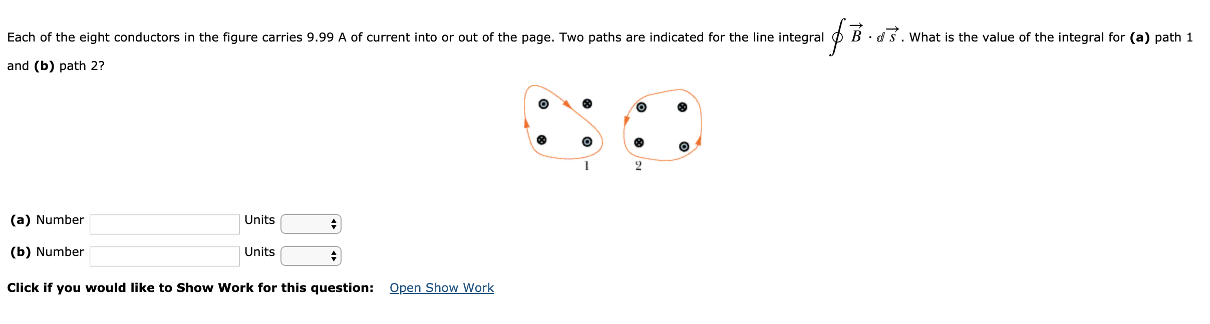 Solved Each of the eight conductors in the figure carries | Chegg.com