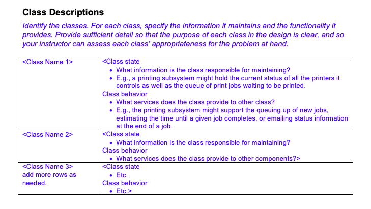 Solved For this use case : Can you check if this class | Chegg.com