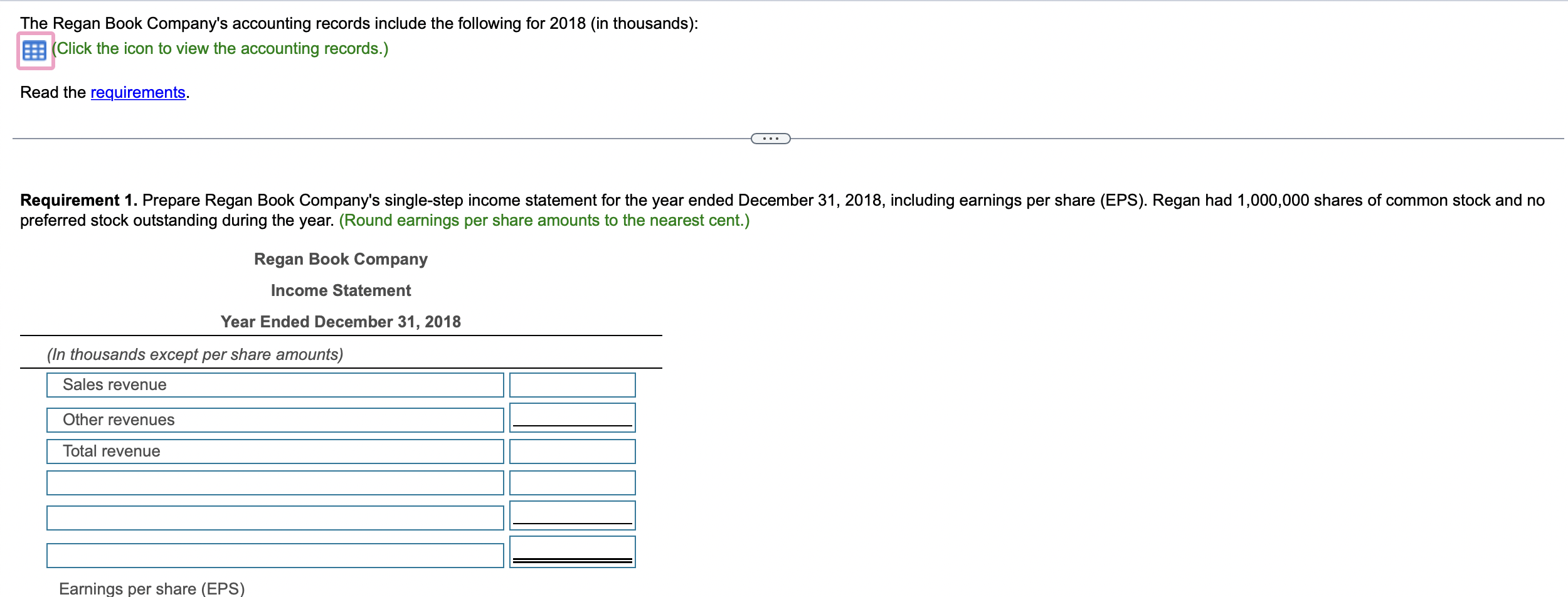 Solved The Regan Book Company's accounting records include | Chegg.com