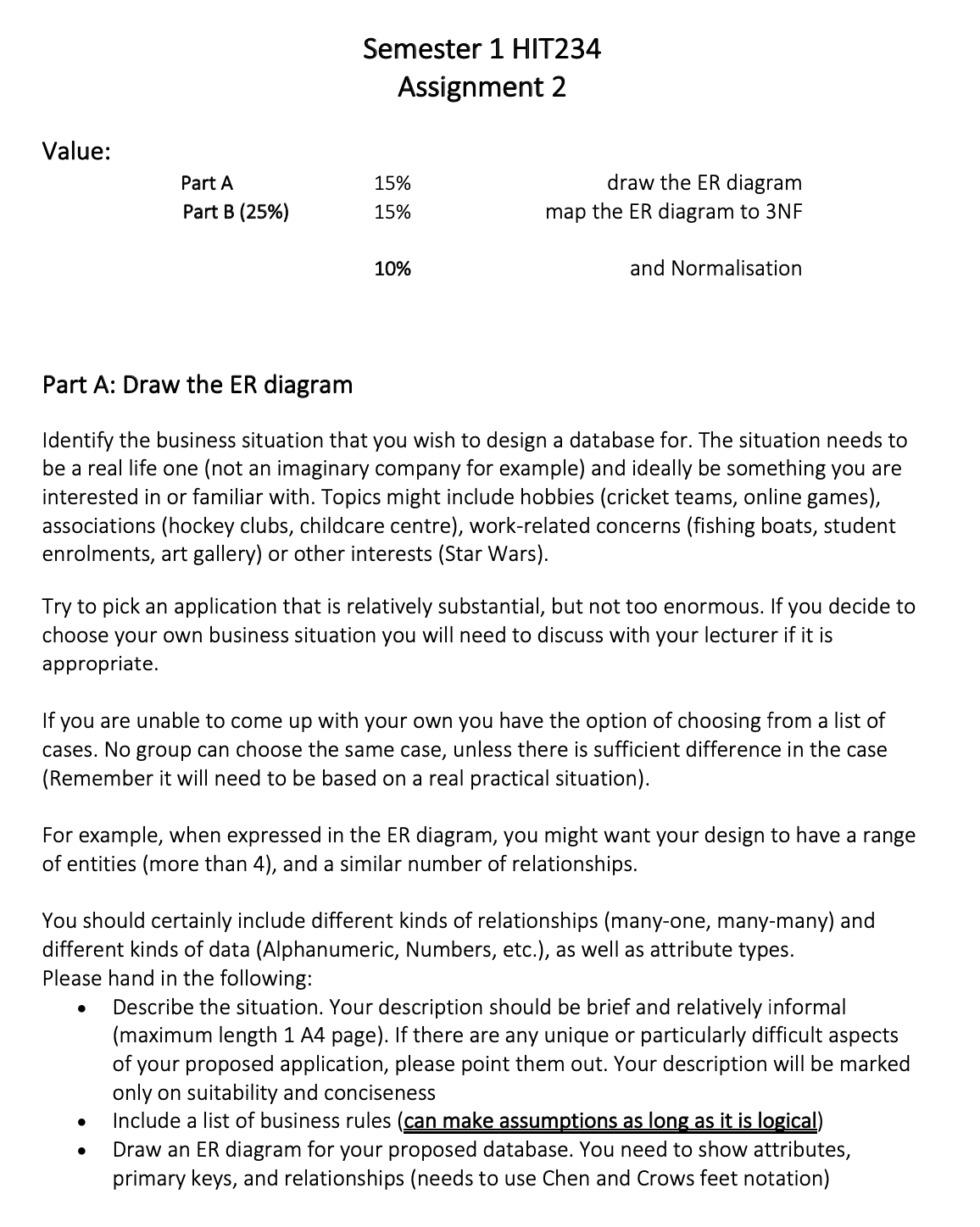 Solved PartA: Need to draw the ER Diagram PartB: 1. Map the | Chegg.com