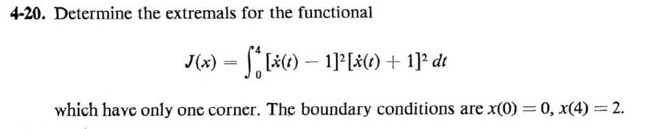 Solved This problem 4-20 from book (Optimal Control Theory: | Chegg.com