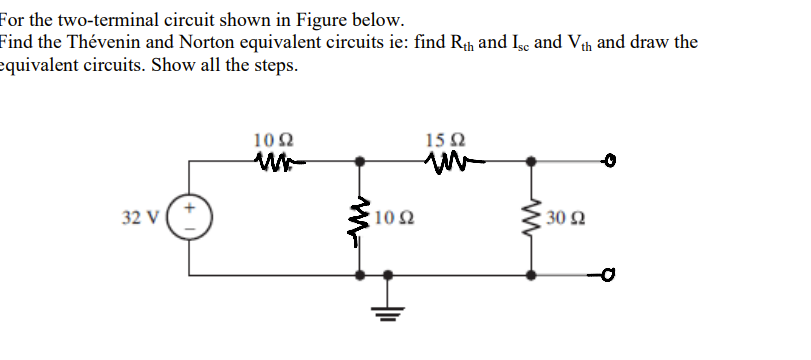 Solved For the two-terminal circuit shown in Figure below. | Chegg.com