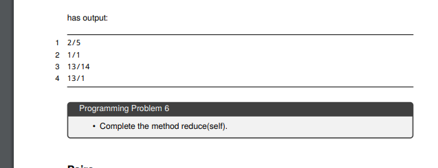 Solved Problem 6: Fraction Class In this problem, you'll | Chegg.com