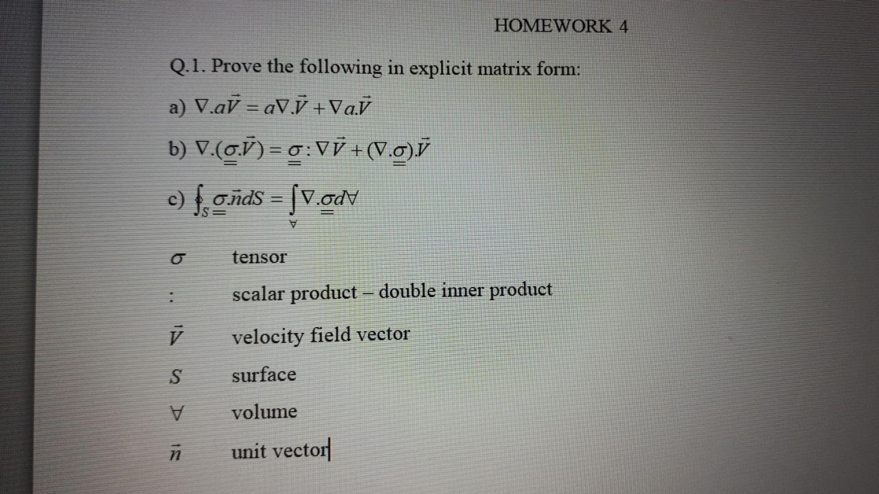 HOMEWORK 4 Q.1. Prove the following in explicit | Chegg.com