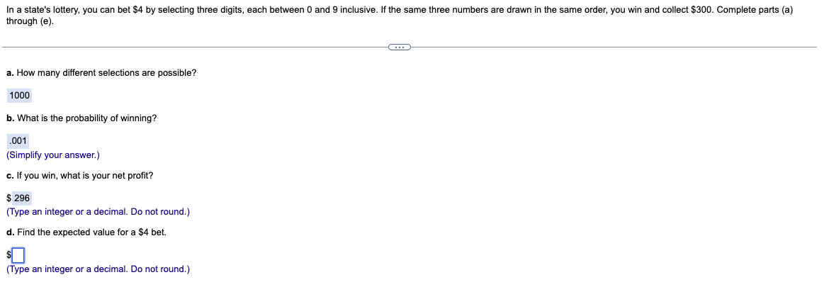 Solved through (e). a. How many different selections are | Chegg.com