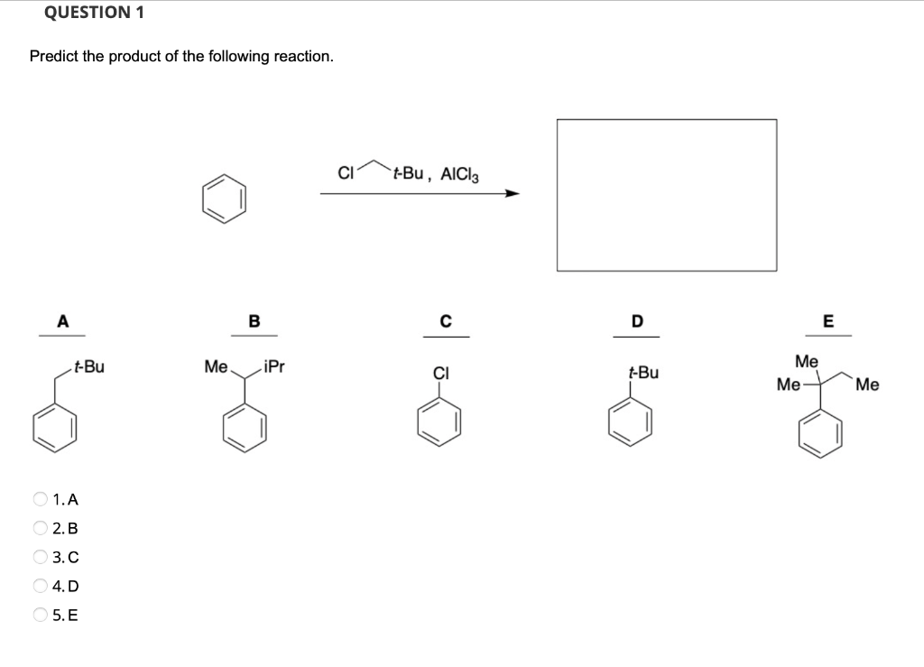 Solved Predict the product of the following reaction. A B C | Chegg.com
