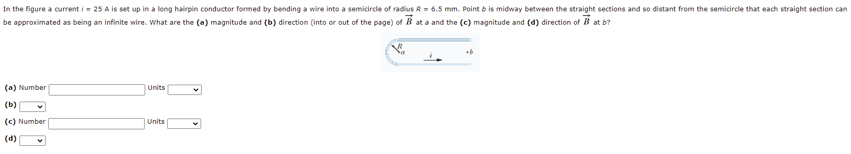 Solved In the figure a current i = 25 A is set up in a long | Chegg.com