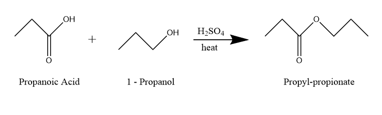 Solved он он H2SO4 heat Propanoic Acid 1 - Propanol | Chegg.com