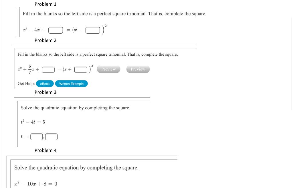 Solved Problem 1 Fill in the blanks so the left side is a | Chegg.com