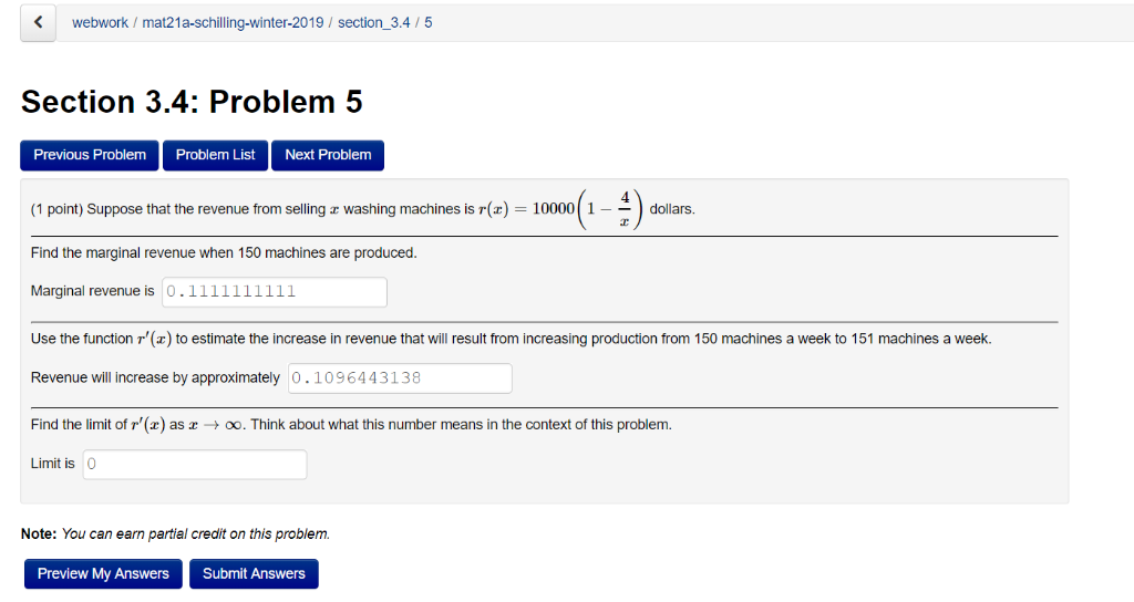 Solved webwork / mat21a-schilling-winter-2019 / | Chegg.com