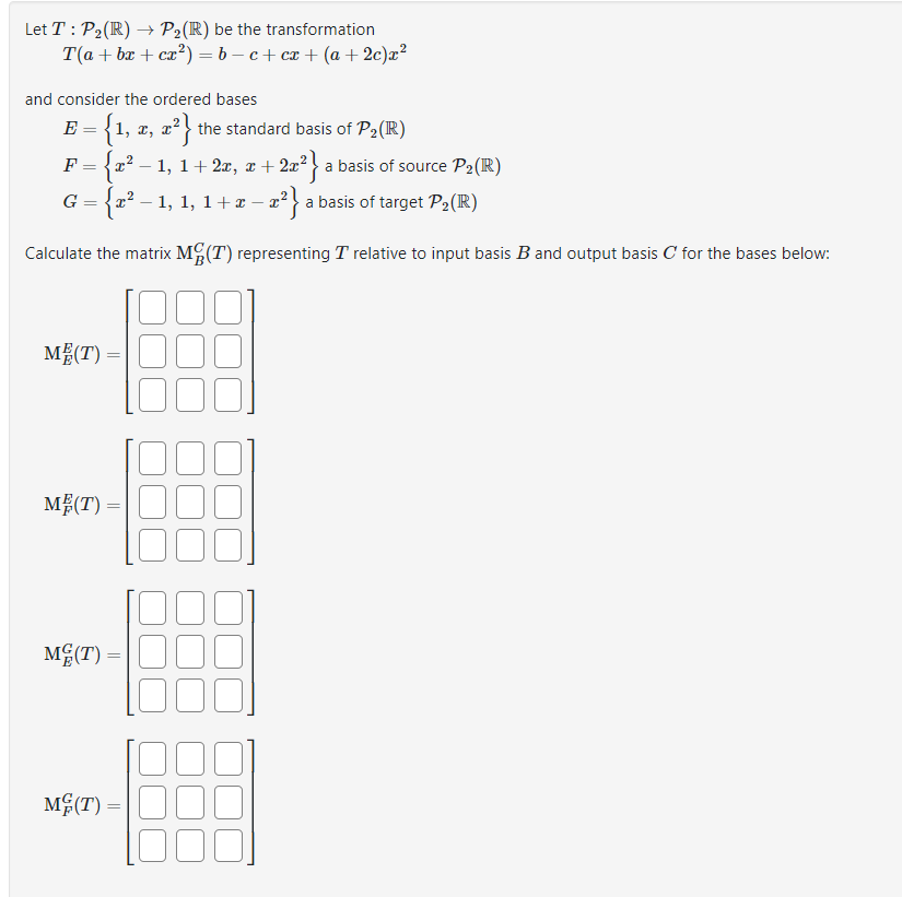 Solved Let T:P2(R)→P2(R) ﻿be the | Chegg.com